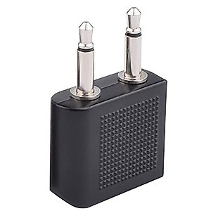 WH-1000XM4 Airplane Headphone Adapter 3.5mm Golden Plated Airline Earphone Adapter for in-Flight Entertainment System Compatible with Sony WH1000XM4 WH-1000XM3 WH-1000XM2 MDR-1000X EX750NA Headphones