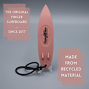 Hang Two Finger Surfboards Surfers Finger Surfboard Kit (Paddle Pink)
