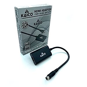 Kaico SEGA Saturn 1080p HDMI Adapter - for use with Sega Saturn - Supports S Video Output – Supports PAL and NTSC Consoles – Aspect Ratio Switch for 16:9 or 4:3