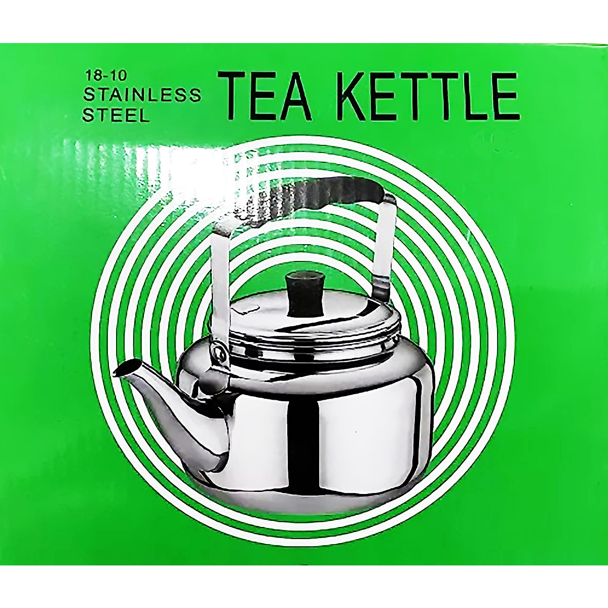 Chandler 3.12 Liter Tea Pot, Vintage Tea Kettle - 4mm Stainless Steel Pot - Hard to Dent | Ergonomic Handle with a Cool Grip | Portable Tea Kettle For Camping (Silver Colour, 3.12 L)