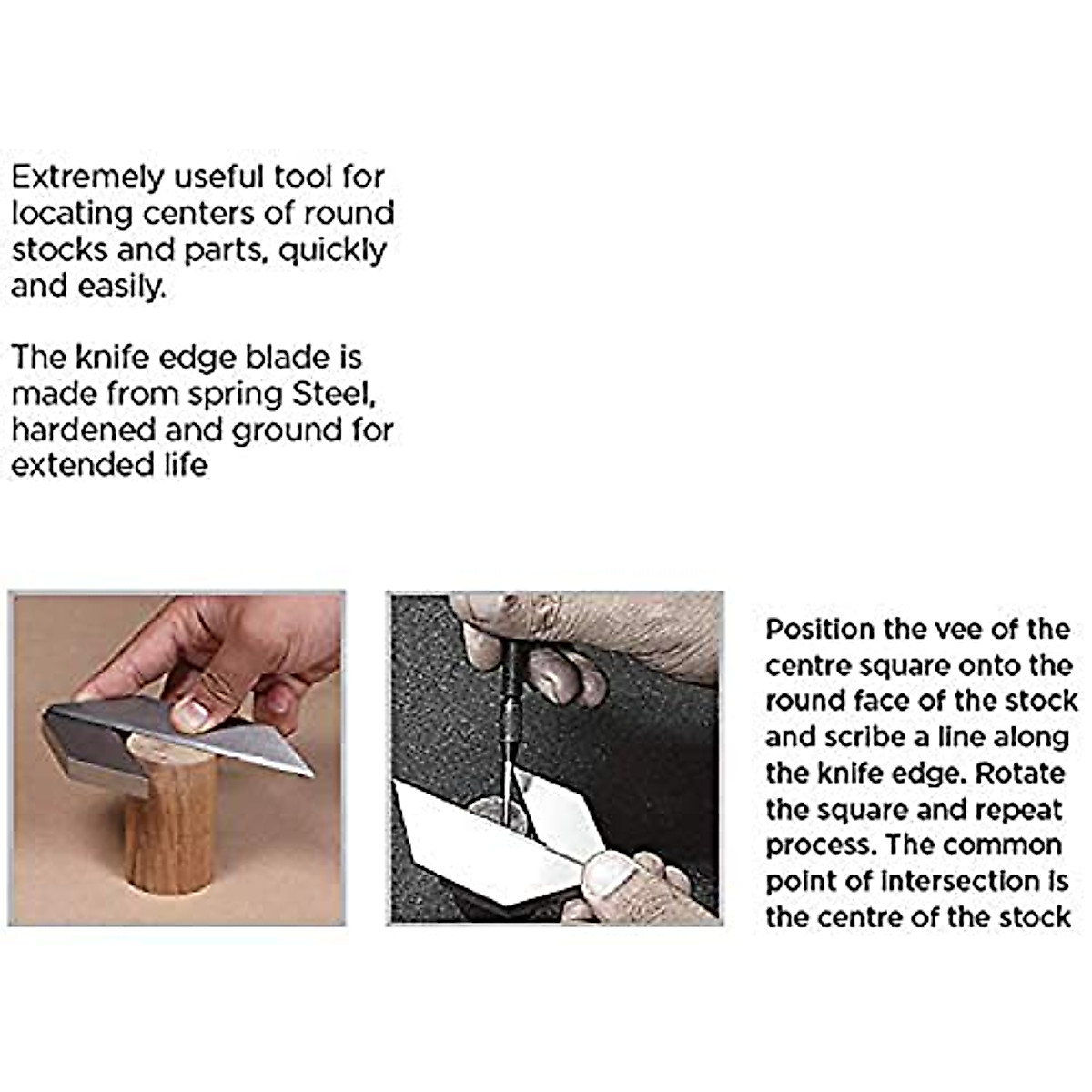 Groz 03522 3" Center Square, Finder Capacity