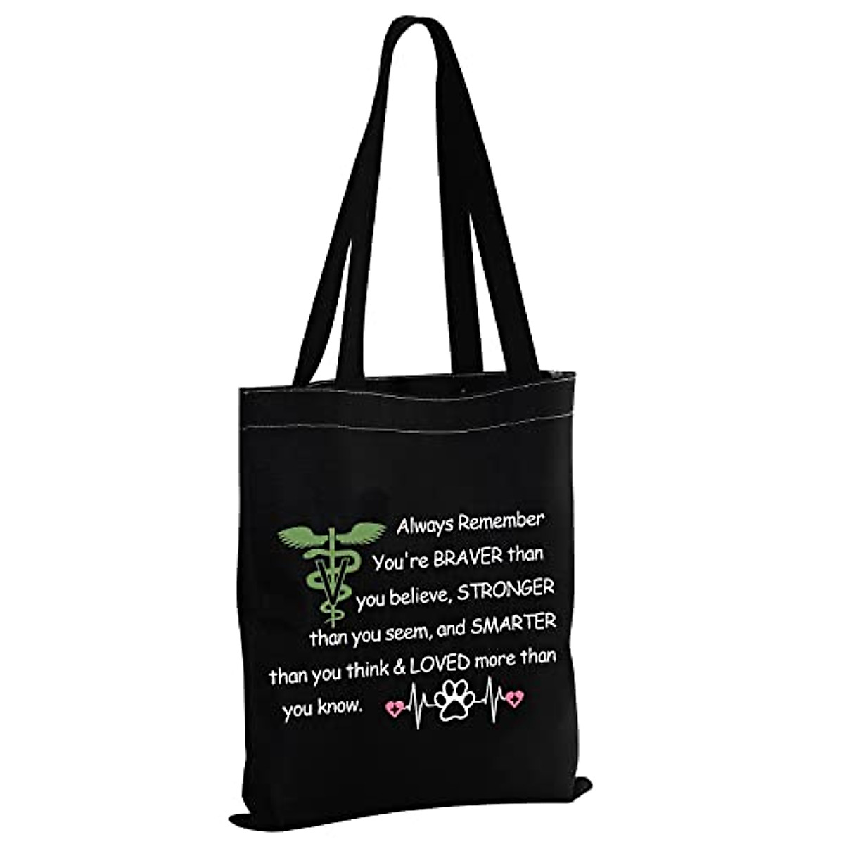 MBMSO Vet Tech Gifts Veterinarian Tote Bag Vet Assistant Gifts Veterinary Student Gifts Reusable Canvas Shopping Grocery Bag