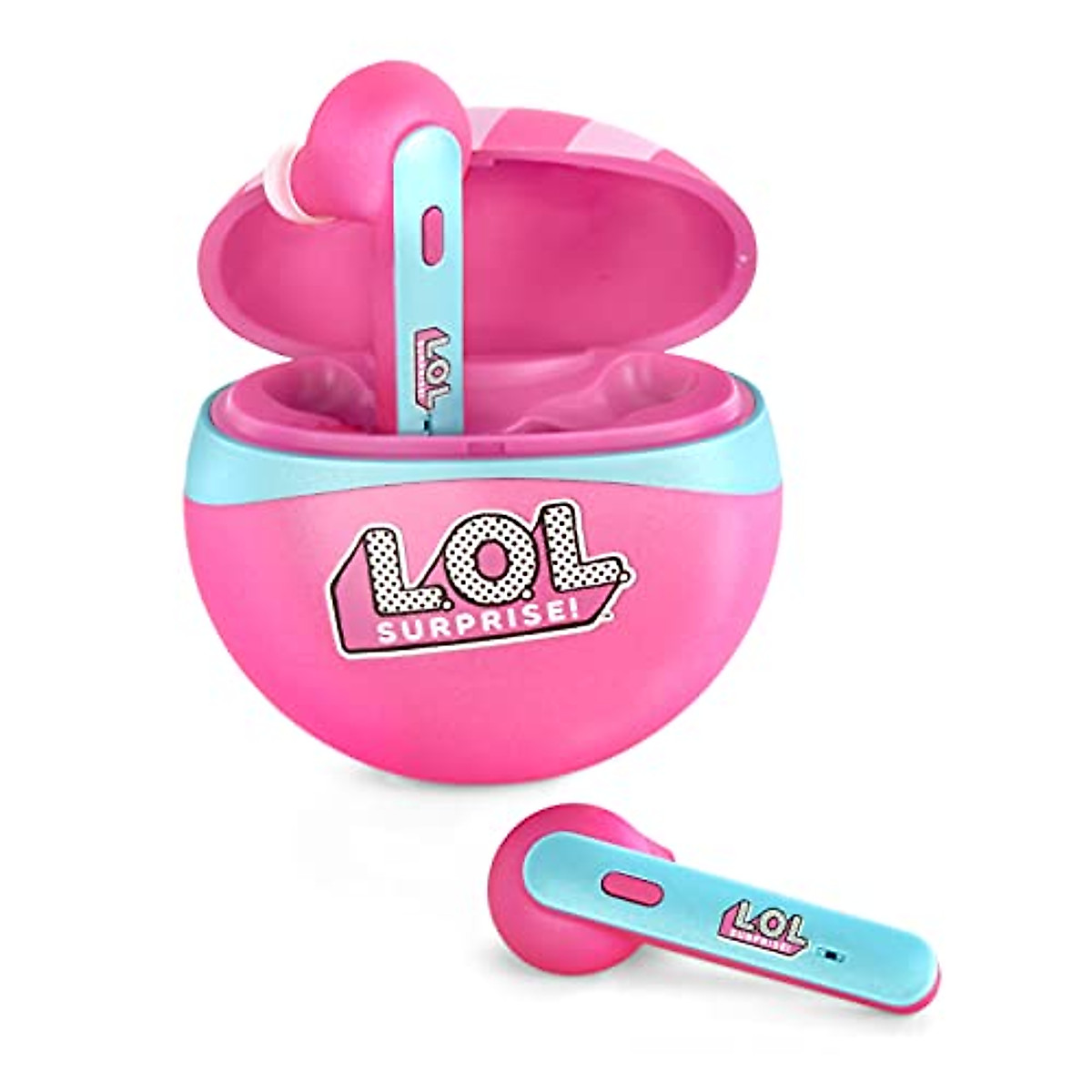 L.O.L. Surprise! Wireless Earbuds for Kids w/ 3D Stereo Sound & Built-in Mic