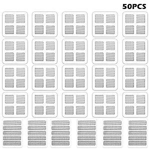 4 inch Disposable Shower Drain Cover Hair Catcher Shower Drain Mesh Stickers, Floor Drain Sticker for Bathroom, Laundry, Bathtub, Kitchen, Sink, 50 PCS Pack(grey)