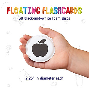 merka Bath Books for Toddlers, Bath Letters and Numbers for Toddlers, Set of 36 Floating Flashcards, ABCs, and Numbers, Learning Activities for Babies and Preschool Kids, Alphabet Learning Toys