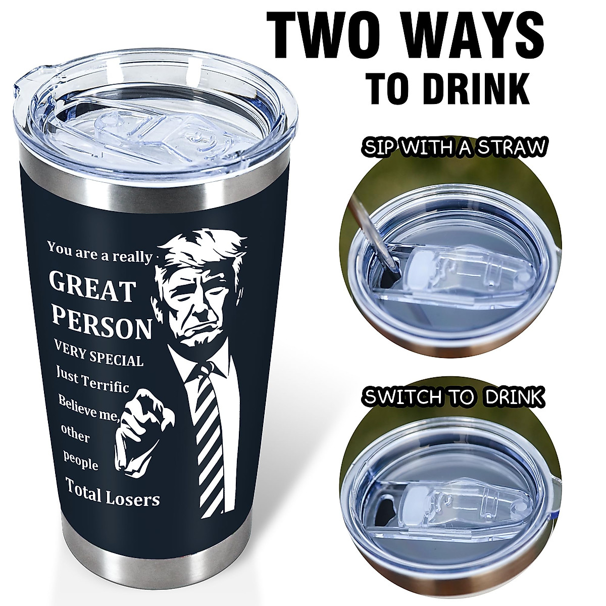 Birthday Gifts for Men Women, Thank You Appreciation Gifts, Sometimes You Forget You Are Awesome Tumbler, Inspirational Birthday Presents for Best Friends, Coworker, Boss, 20 Oz Tumbler, Navy