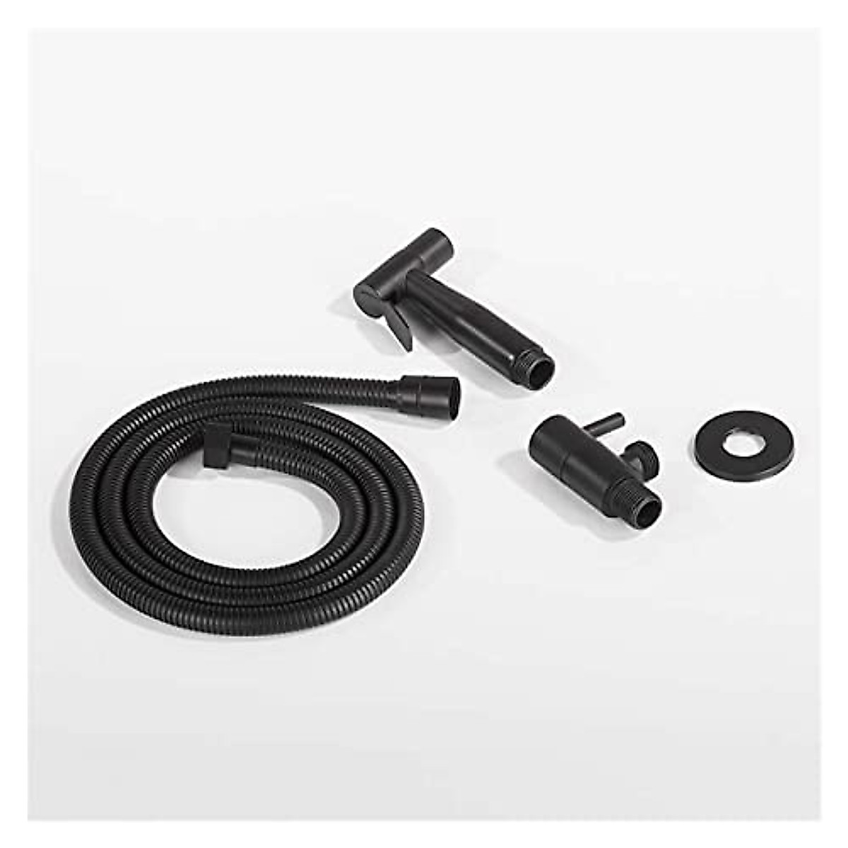 UERVPS Black Bathroom Toilet Bidet Faucet Bidets Shower Single Hole Portable Wall Mounted Sprayer Shower Bathroom Shower Drencher