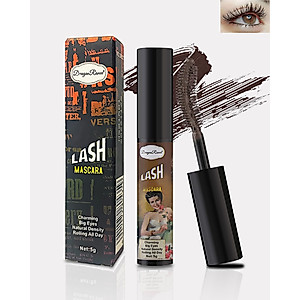 Waterproof Brown Mascara Volume and Length,Long Lasting Non Clumping Curling Voluminous Colored Mascara for Eyelashes, Colorful Volumizing Tubing Mascara for Women Eye Makeup Cosplay Party-04