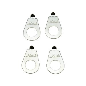 KAISH 4pcs Chrome LP Guitar Knobs Pointer Plate Knob Indicator for Epi Les Paul
