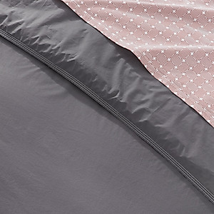 Lacoste Washed Solid Duvet Set, Castle Rock, King