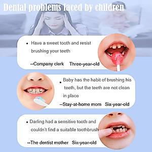 NC Kids Electric Toothbrush with Blue Lights,U Shaped Design,USB Charging with Water Cup,IPX7 Waterproof,45s Cleans All Teeth,Tau-Blue