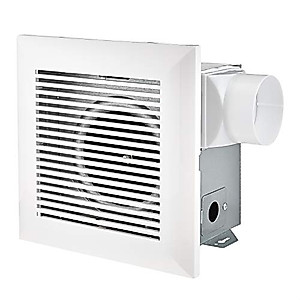 Amazon Basics AB-BV101 an Housing x1 B Grille C Wood (M4x30mm) D Machine Screw (M4x12mm) E Suspension Air Ventilation Fan, 70 CFM / 2.0 Sones, White