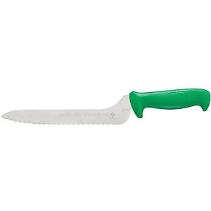 Mundial G5620-9E 9-Inch Offset Serrated Edge Sandwich Knife, Green