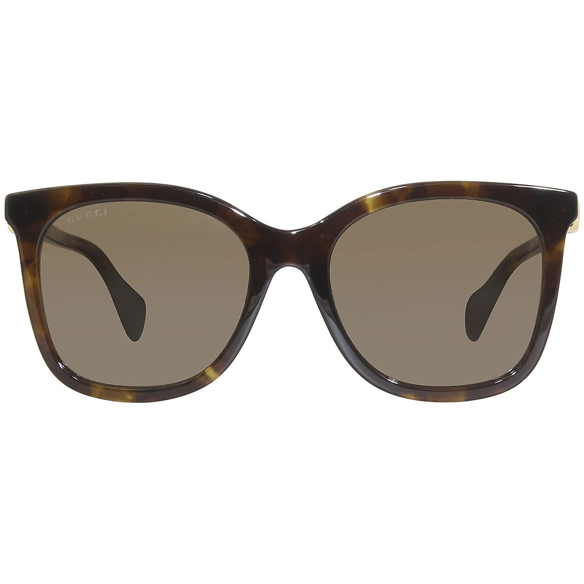 Gucci GG1071S Shiny Dark Brown Havana/Brown One Size