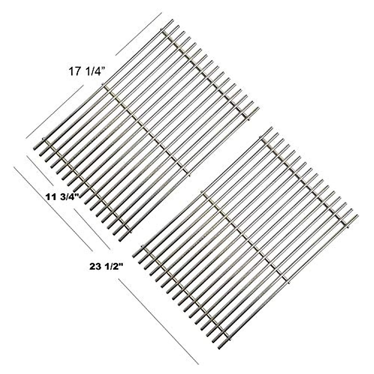 LS'BABQ Stainless Steel Cooking Grid Replacement for Weber Spirit 300 Series, Genesis Silver B/C, Gold B/C, Genesis 1000-3500,Genesis Platinum B & C,Set of 2