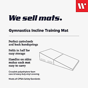 We Sell Mats Gymnastics Incline Mat, Folding and Non-Folding Cheese Wedge Skill Shape, Tumbling Mat for Gymnastics Training, Cheerleading and Obstacle Courses, Purple / Pink, 60" x 30" x 15" - Medium