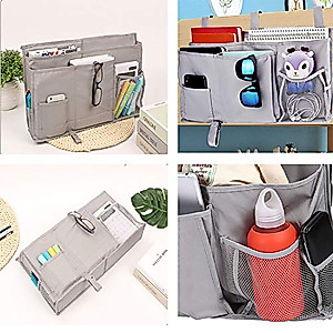 Bunk Bed Under Bedside Caddy Cup Holder for End Table,Desk,Recliner Chairs Arm Rest,Office Mounted,Baby Crib Basket Hanging Hanger Bag Storage Containers for Cell Phone,TV Remote Control,Book,Tablet