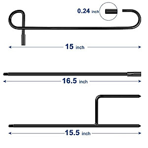 Garden Flag Holder Stand, Premium Garden Flag Pole Stand Metal Powder-Coated Weather-Proof Paint, with Anti-Wind Clip and Stoppers for Outdoor Garden Lawn, Yard Flags(4 Pack)