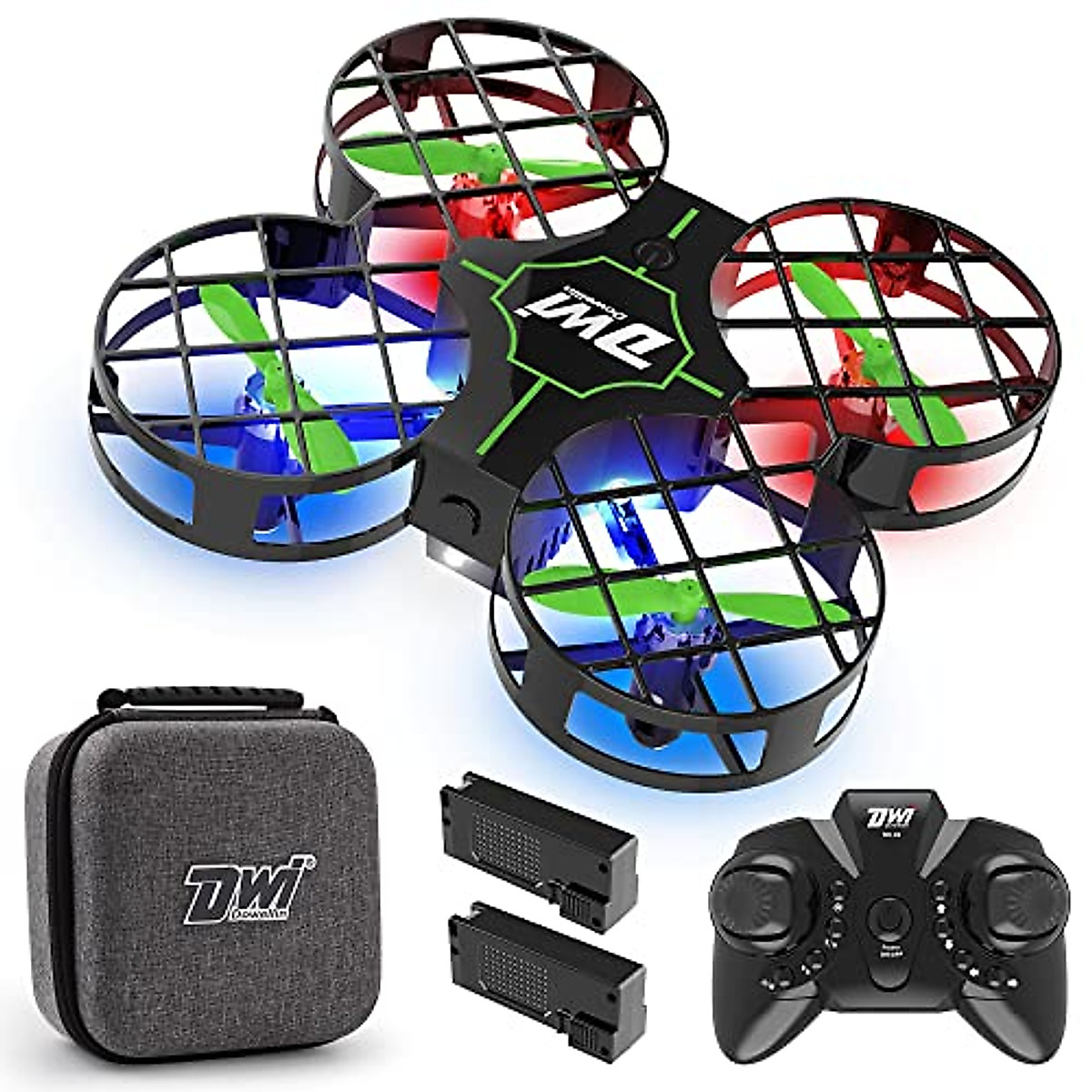 Dwi Dowellin 4.5 Inch Mini Drone for Kids One Key Take Off Landing Spin Flips RC Small Drones for Beginners Boys and Girls Nano Quadcopter Flying Toys, Black