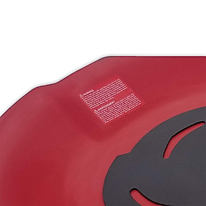 Flexible Flyer Roto-Molded Snow Saucer Sled for Kids and Adults. Round Slider Disc, Red, 27 Inches