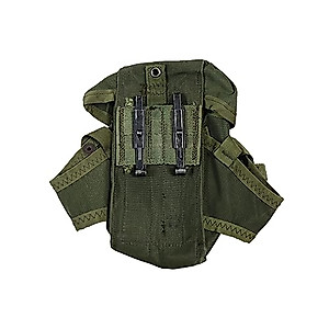 US Military Alice Ammo Pouch Ammunition OD Green (Olive Drab) 30 Round Magazine M16 Rifle Hand Grenade LC-1 Small Arms Case Pouch with Alice Clips LC1
