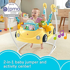 Fisher-Price Baby To Toddler Learning Toy 2-In-1 Servin’ Up Fun Jumperoo Activity Center With Music Lights And Shape Sorting Puzzle Play