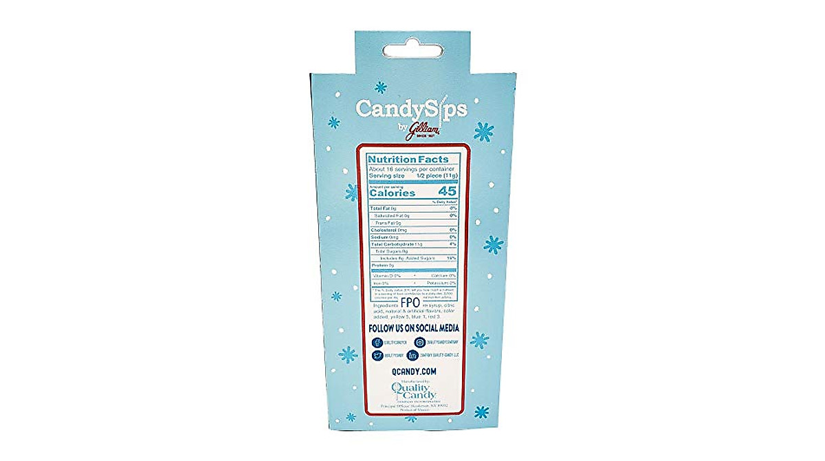 CandySips Candy Straws - Edible Peppermint Treats