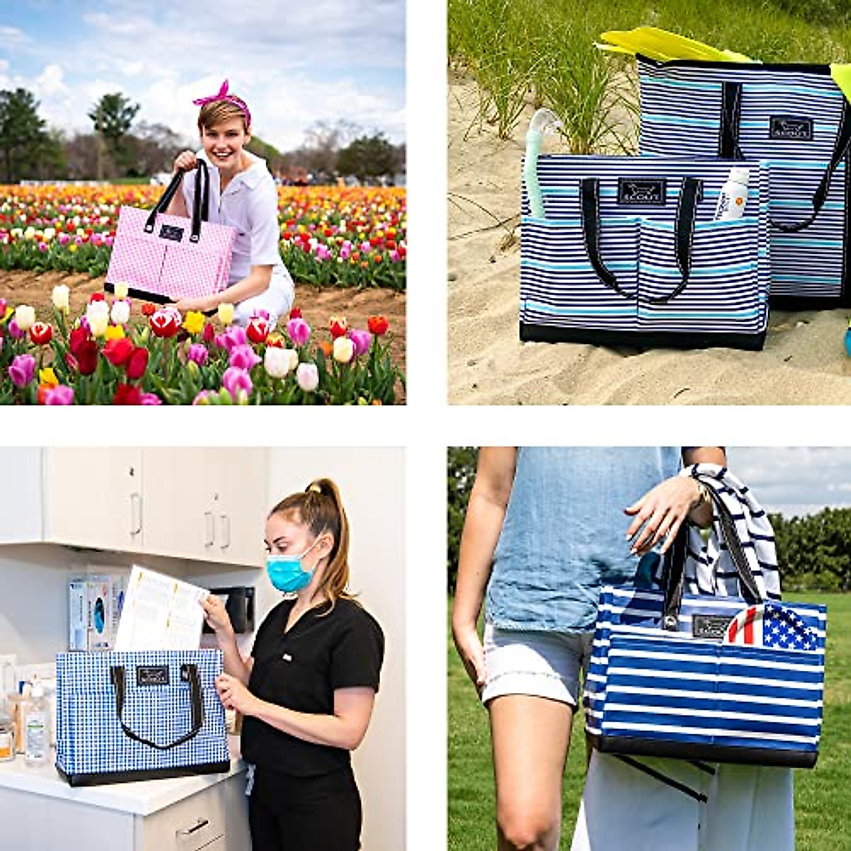SCOUT Uptown Girl - Organizer Work Tote Bags For Women - 4 Exterior Pockets - Nurse Bag, Travel Bag, Office Laptop Tote Bag