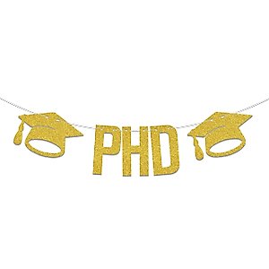Phd Banner PhD Graduation Decorations Graduation Banner Class of 2024 Doctor Degree Party Decor Congrats PhD College Graduation Party Supplies
