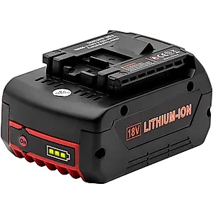 sypousy Bosch 18V Battery, BAT609 Battery,18V Bosch Replacement Battery,5000mAh Lithium Battery for BAT610G BAT618G BAT619 BAT621 BAT620 Cordless Power Tool Battery (2)