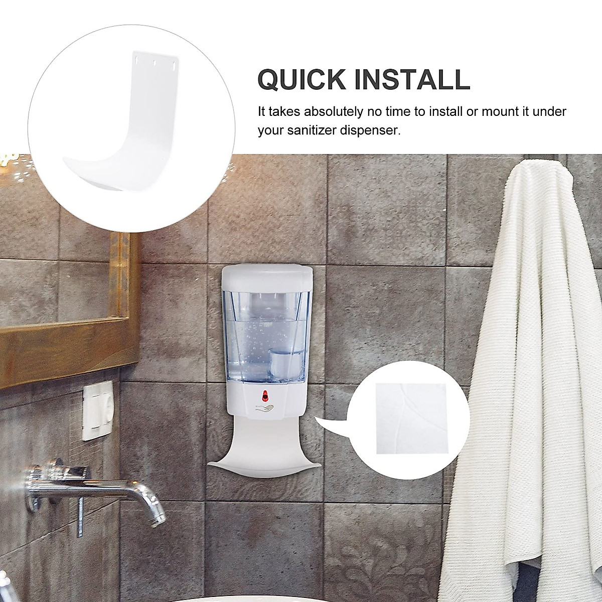 Cabilock 4 Pcs Plastic Water Tray Under Trays Laundry Drip Tray Catch Tray Bath Soap Liquid Foam Tray Cup Holder Handwashing Fluid Drop White