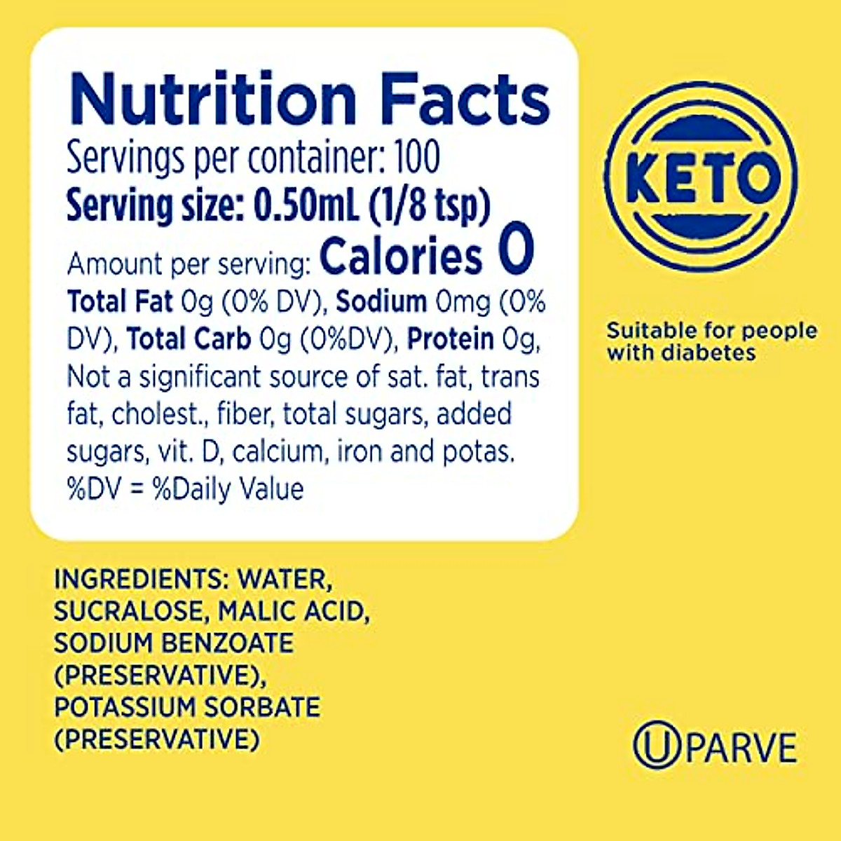 SPLENDA LIQUID Zero Calorie Sweetener drops, 1.68 Ounce Bottle (Pack of 3)