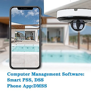 EmpireTech Outdoor 2MP 1/2.8” CMOS 3X Optical Zoom 2.7mm-8.1mm Lens Starlight IVS WDR IR IP Camera,Support PoE,Face Detection,IP66 Protection,Mini PTZ Camera,Good for 10-50ft PTZ,PTZ1A2M-3X