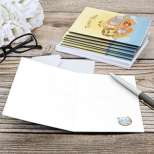 Big Dot of Happiness Noah's Ark - Baby Shower Thank You Cards (8 count)