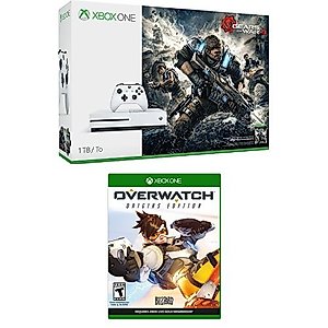 Xbox One S 1TB Console - Gears of War 4 Bundle + Overwatch - Origins Edition