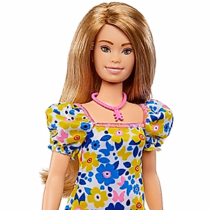 Barbie Fashionistas Doll # 208, Doll with Down Syndrome Wearing Floral Dress, Created in Partnership with The National Down Syndrome Society