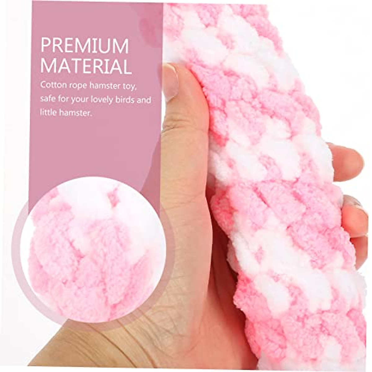 Balacoo Sugar Glider Climbing Rope Hamster Portable Rat Toy Hanging Guinea Pig Toy Hamster Climbing Toy Small Pet Climbing Rope Small Bird Swing Toy Bird Play chew The Bird Cotton Rope