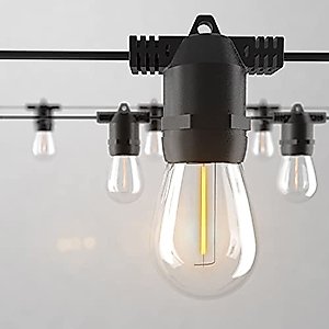 alitade S14 LED Outdoor String Lights, Shatterproof IP65 7 Pack x 27Ft (Maximum 918Ft) Outdoor Lights for Patio Lights Outdoor Waterproof, Outside Lights for Outdoor Lighting, Edison Vintage Backyard…