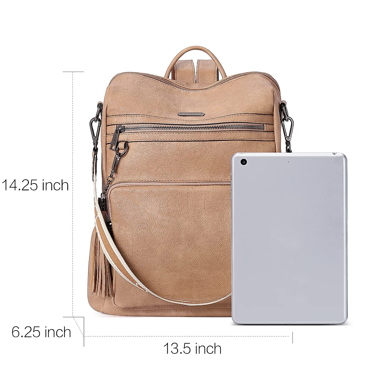 CLUCI Backpack Purse for Women Bundles with Kids Backpack for School Boys&Girls Toddler