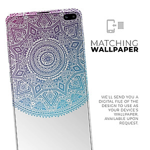 DesignSkinz Tribal Ethnic Mandala v5 Protective Vinyl Decal Wrap Skin Cover Compatible with The Samsung Galaxy S20 (Screen Trim & Back Glass Skin)