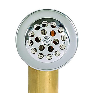 Eastman 1-1/2 Inch Trip Lever Bath Waste and Overflow Drain, Brass with Chrome Plated Trim, 35201