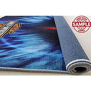 Harley Davidson Fan, Harley Rug, Harley, Area Rugs, for Living Room, Home Decor Rug, Harley Fan Rug, Davidson,Popular Rug, harley201 (2.6x4.6 feet - 80x140 cm)
