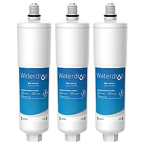 Waterdrop AP431 Replacement Cartridge for Aqua-Pure AP431 Hot Water Scale Inhibitor for AP430SS, Prevent Scale Accumulation and Protect Water Heaters, Pack of 3