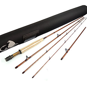 Aventik 2in1 Fly Fishing rods IM12 Nano Fast Action rods with Extra Extension Section rods 9'2'' LW3/4 4pc into 10’6” LW3/4 9’ 5/6 4pc into 10’4” LW5/6 Trout & Nymph Fly Rod (9'2'' LW3/4)