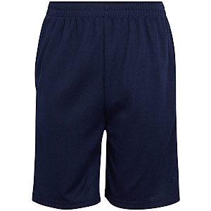 Mad Game Boys' 5 Pack Shorts Mesh Active Performance Basketball Shorts with Pockets (Size: 8-18), Size 16-18, Black/Charcoal/Red/Royal/Navy