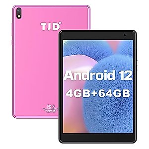 Android 12 Tablet 7.5 inch, Tablets Computer 64GB Storage 512GB Expandable, Quad-Core Processor, PS FHD 1440x1080 Resolution Display, Google GMS Certified Smart Tablet/WiFi/Bluetooth 5.0