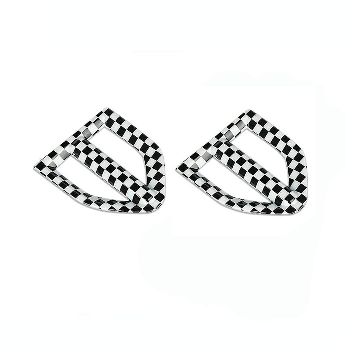 Heinmo for Cooper Countryman F60 Auto Outdoor Side Wing Fender Cover Sticker Section Scuttles Sticker Car-Styling Accessories (Grid)