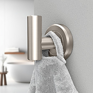 Gatco 4295 Latitude II Single Robe Hook, Satin Nickel, 2.1L x 2W x 2.2H inches
