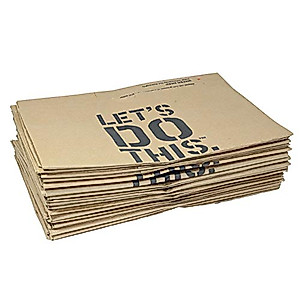 NLAVNG Heavy Duty Brown Paper 30 Gallon Lawn and Refuse Bags for Home and Garden (15 Lawn Bags) 2 Case of Pack of 15 Lawn Bags