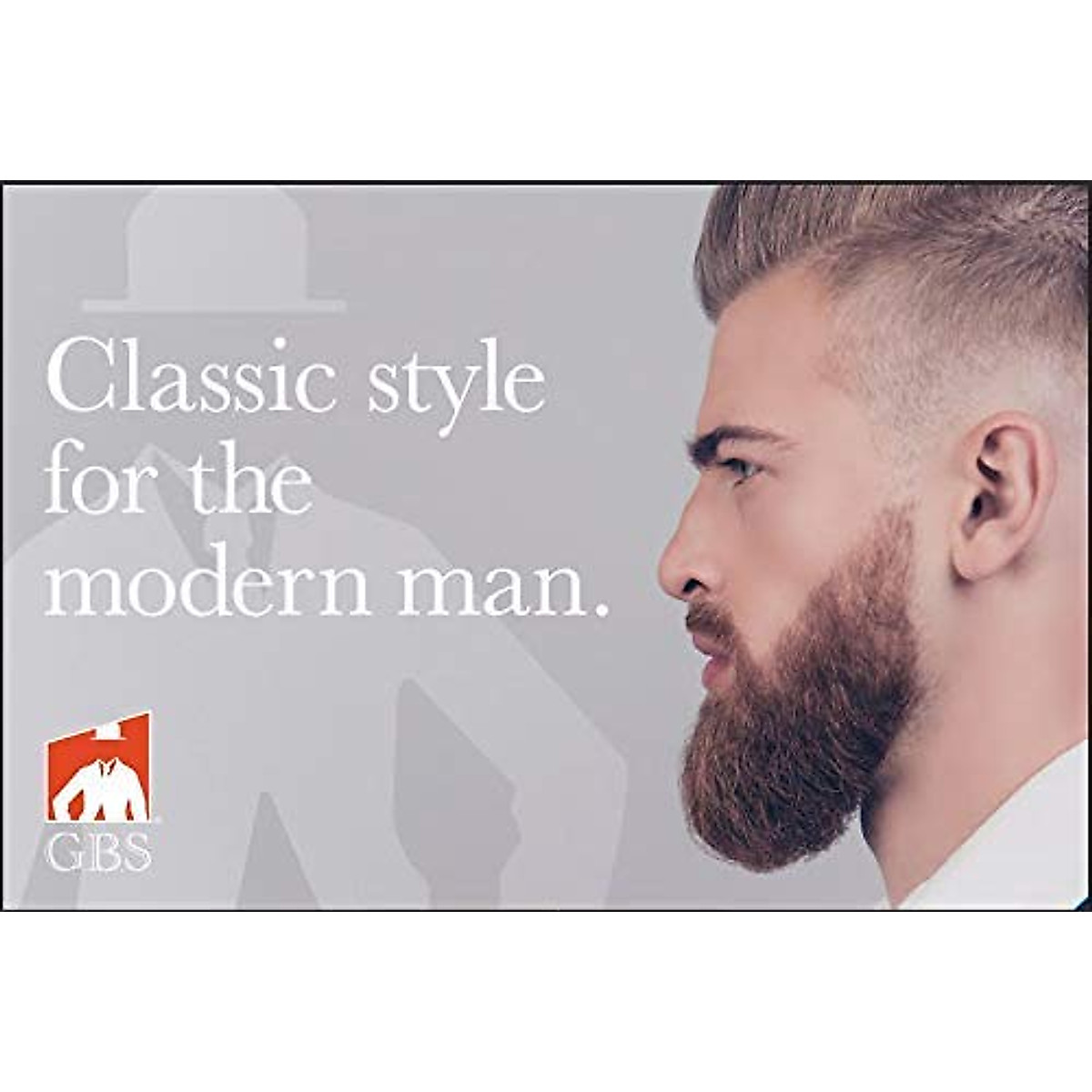 G.B.S Men's Oval Wood Handle Boar Bristle Brush, Beard Comb, Wooden beard comb, Ideal Choice for Men- Professional beard brush for super-stylish beard